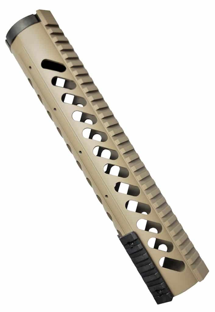 LR-308 Free Float 12 inch Large Profile Handguard in Flat Dark Earth ...
