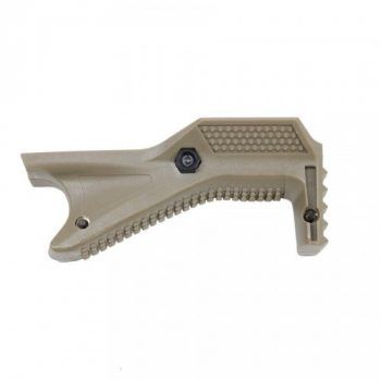 Angled Polymer Forward Hand Stop Front Grip in Dark Earth
