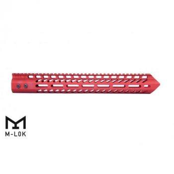 AR-15 Warhead Series 15" M-LOK Free Float Handguard in Red | M-LOK