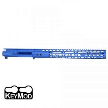 AR-15 Stripped Upper Receiver and Handguard Cerakote Blue