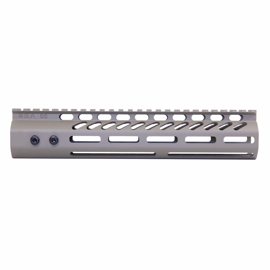 AR-10 10" M-LOK Free Float Handguard in Cerakote Flat Dark Earth