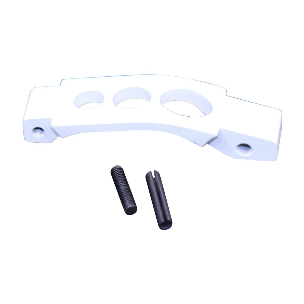 AR-15 Extended Trigger Guard in Arctic White - Lightweight & Durable