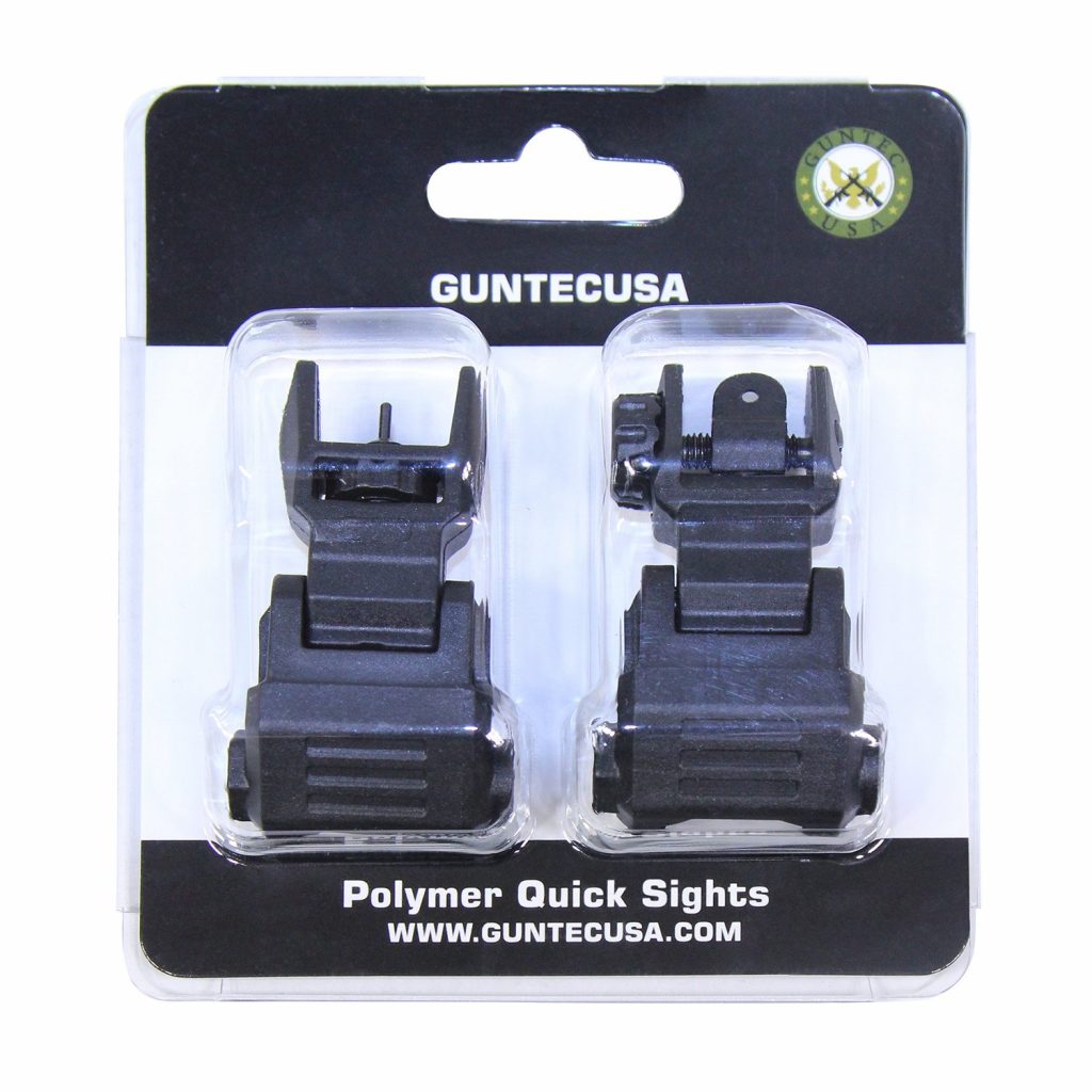 AR-15 PQS Polymer Quick Sight Set - Lightweight & Adjustable Design