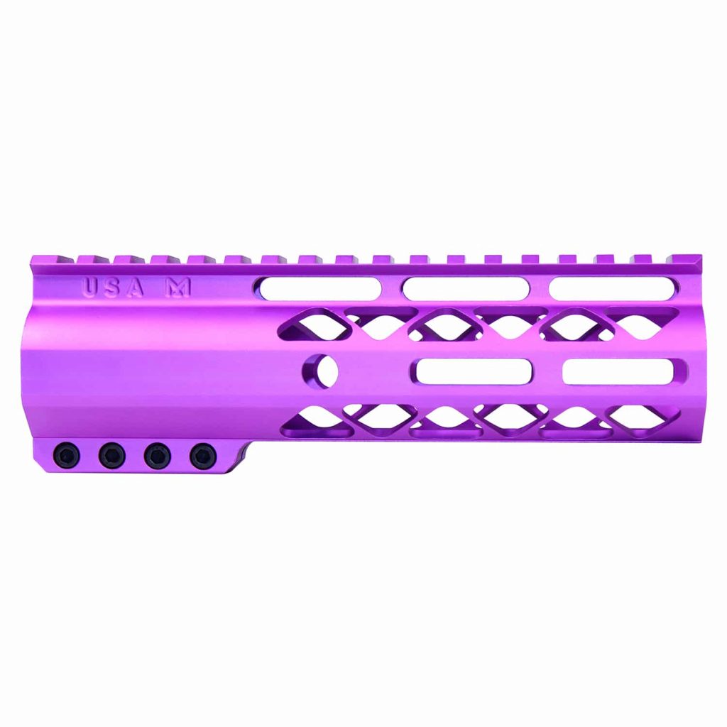 7-Inch Diamond Series M-LOK Handguard in Anodized Purple Finish