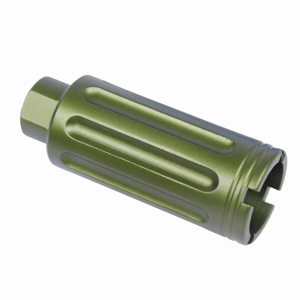 AR-15 Gen 2 Slim Line Flash Can in Anodized Green Finish