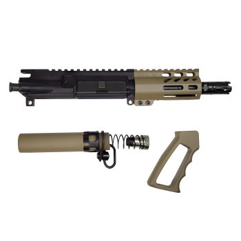 FDE AR-15 5.56 M-LOK Micro Pistol Upper Kit with 5.5" Barrel