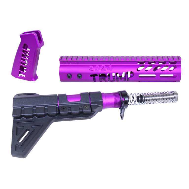Trump Series AR-15 Pistol Furniture Set in Anodized Purple - Limited ...
