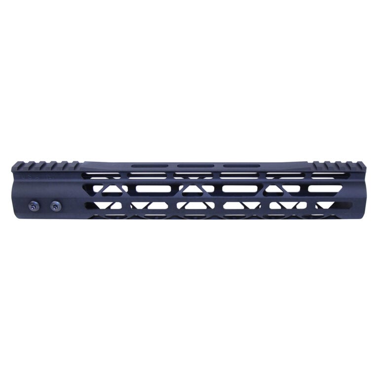 12" Skeletonized M-LOK Handguard - Black, Lightweight, Durable Grip