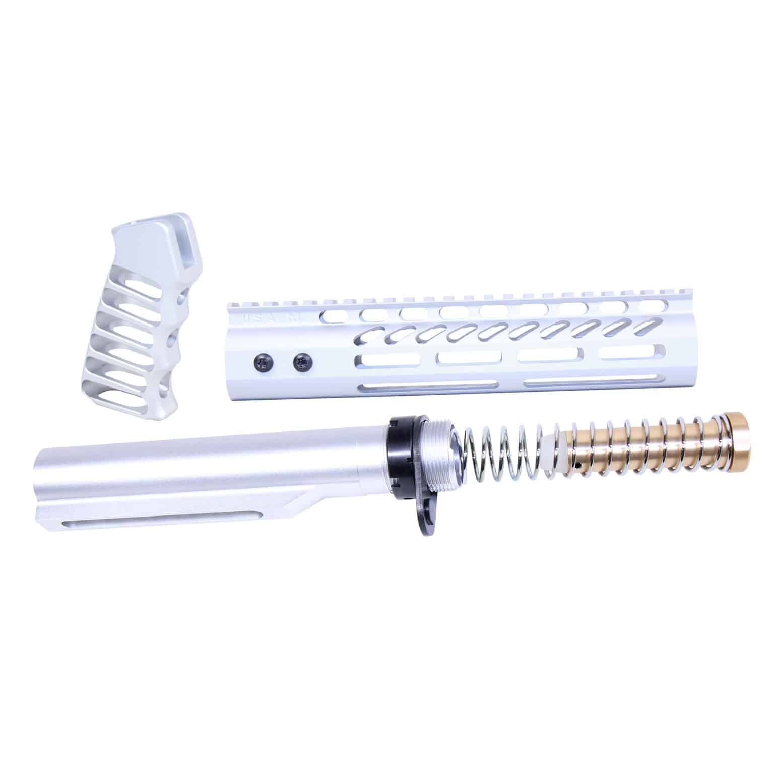 AR-15 9" Pistol Brace Kit - Mil-Spec Buffer Tube, Anodized Finish